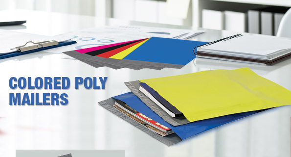 Envelopes & Mailers: Colored Poly Mailers