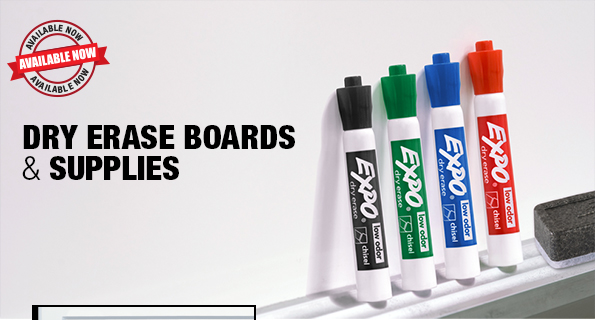 Warehouse Supplies: Dry Erase Boards & Supplies