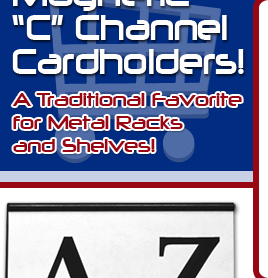 Magnetic “C” Channel Cardholders!